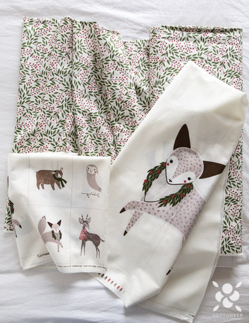 Merriment Christmas Holiday Fabric by Gingiber | Cottoneer Fabrics