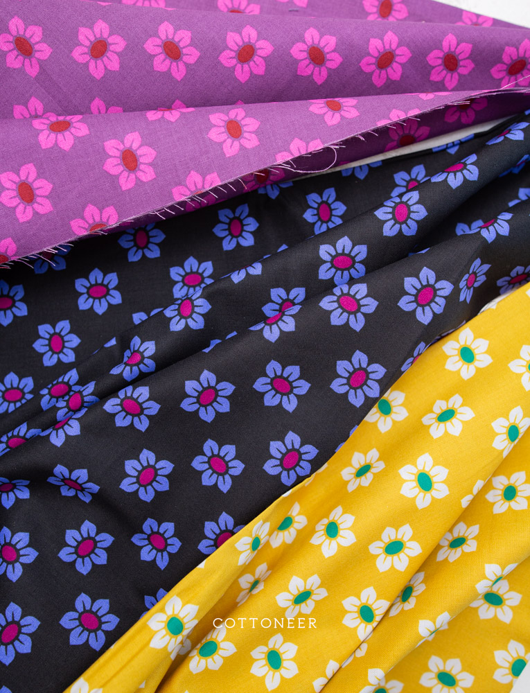 Stamped in Plum | Allegory by Anna Maria - Cottoneer Fabrics