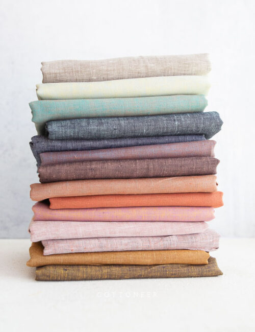 Color Wash Linen | 100% Linen Fabric from Cottoneer Fabrics