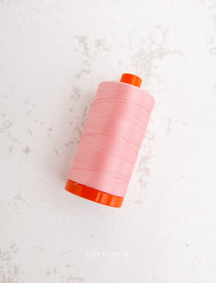 Blush | 50wt Aurifil 100% Cotton Mako Thread - 1,422 Yards (2415 ...