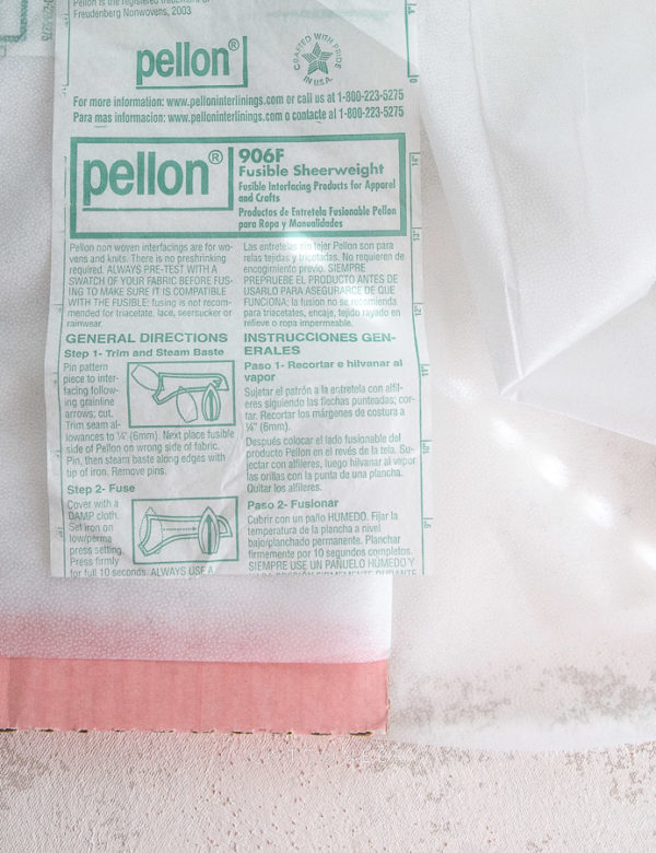Fusible Sheer Weight Pellon Interfacing 906F | By The Yard - Cottoneer ...