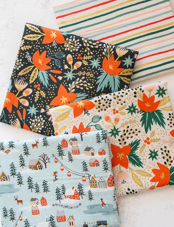 Festive Stripe in Multi Metallic | Holiday Classics by Rifle Paper Co ...