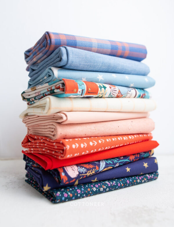 Ditsy Red | House Mouse Organic Cotton by Louise Cunningham for Cloud9 ...