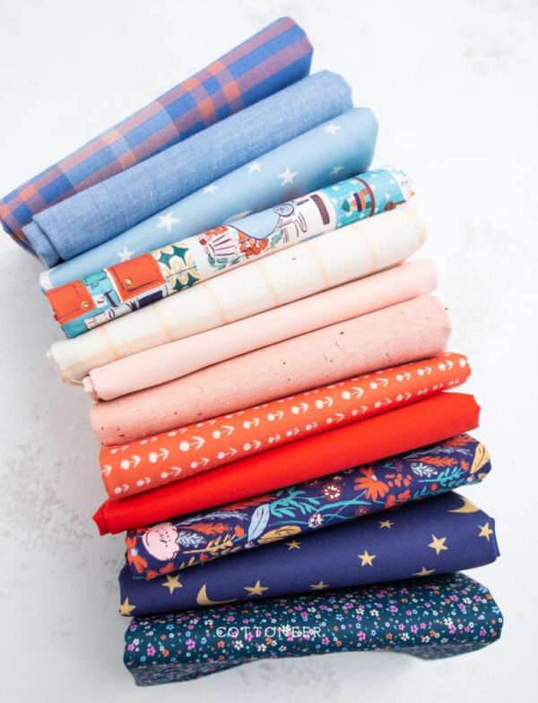 Ditsy Red | House Mouse Organic Cotton by Louise Cunningham for Cloud9 ...