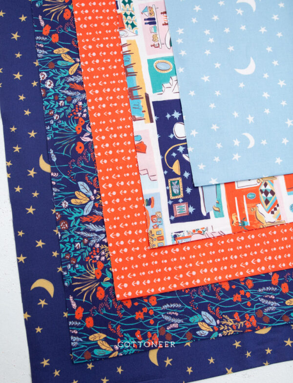 Ditsy Red | House Mouse Organic Cotton by Louise Cunningham for Cloud9 ...