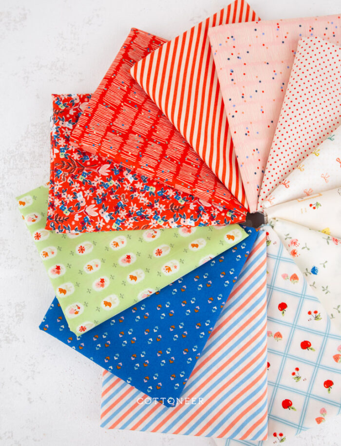 Petits Strokes in Vermillion | Les Petits by Amy Sinibaldi - Cottoneer ...