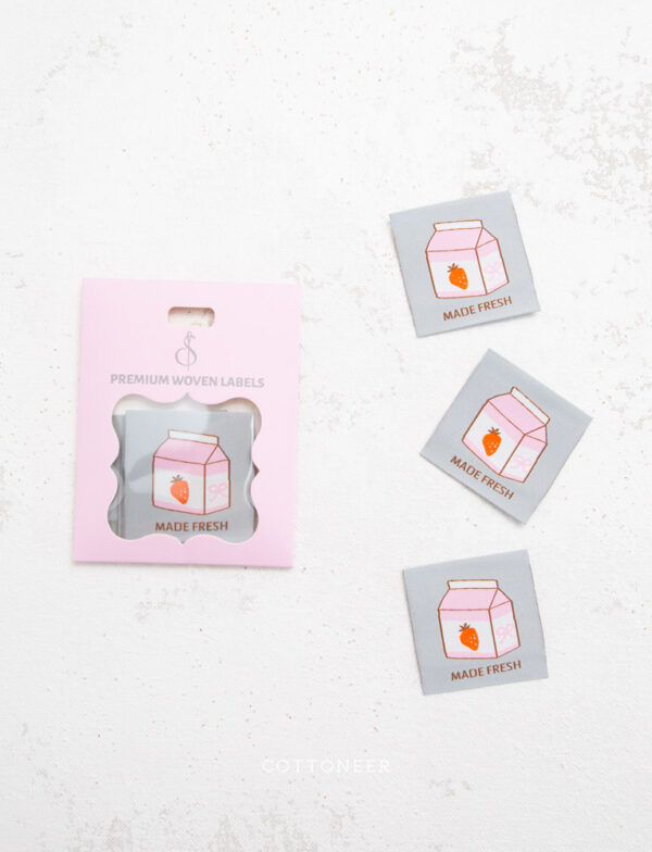 Made Fresh Woven Labels by Minki Kim | Pack of 8 - Cottoneer Fabrics