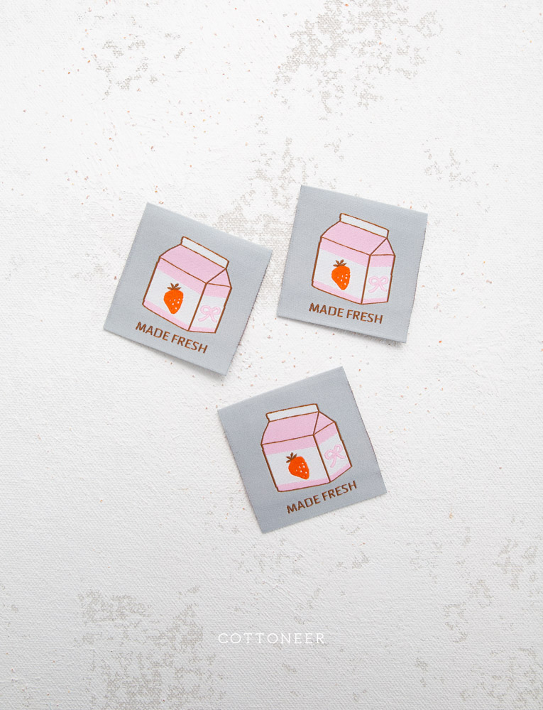 Made Fresh Woven Labels by Minki Kim | Pack of 8 - Cottoneer Fabrics