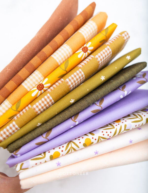 Daisy May Gold | Retro Meadow Organic Cotton by Sophie Rowe for Cloud9 ...
