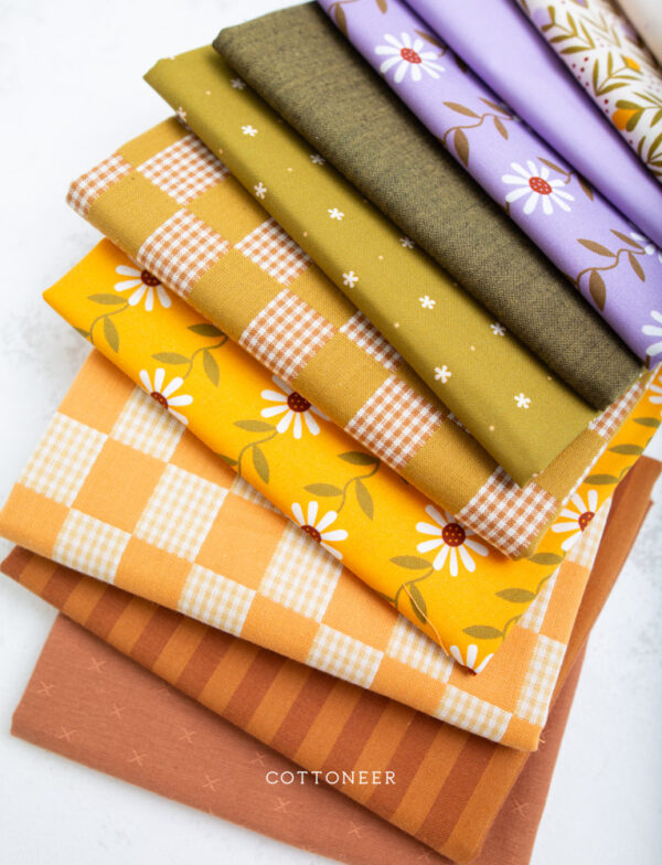 Daisy May Gold | Retro Meadow Organic Cotton by Sophie Rowe for Cloud9 ...