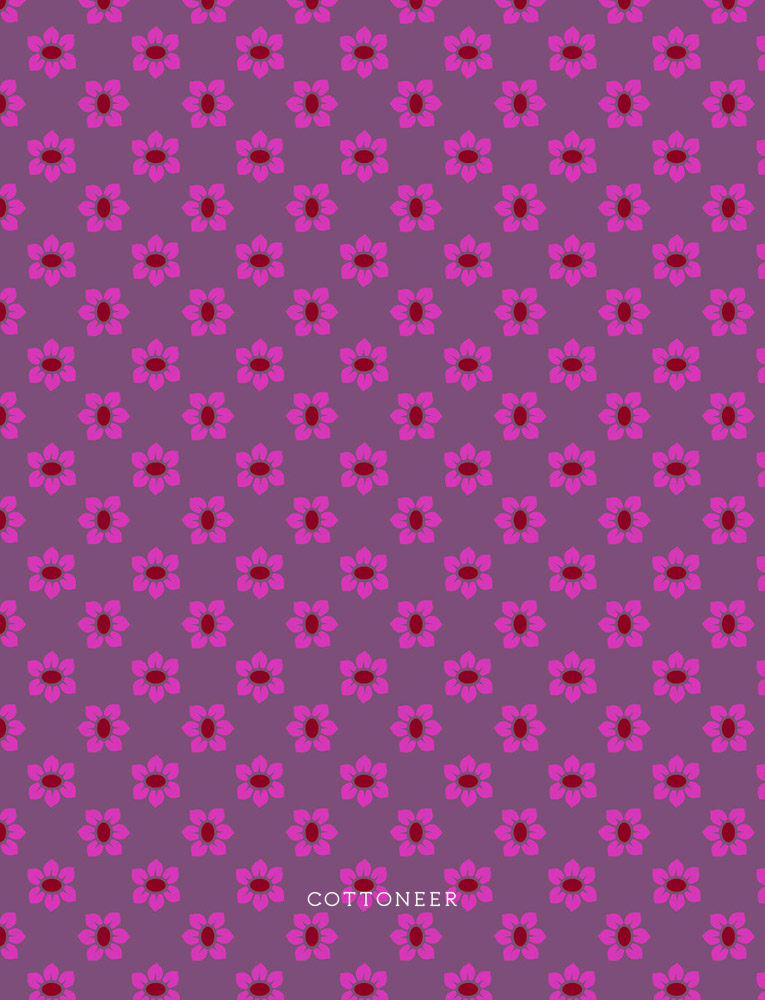 Stamped in Plum | Allegory by Anna Maria - Cottoneer Fabrics