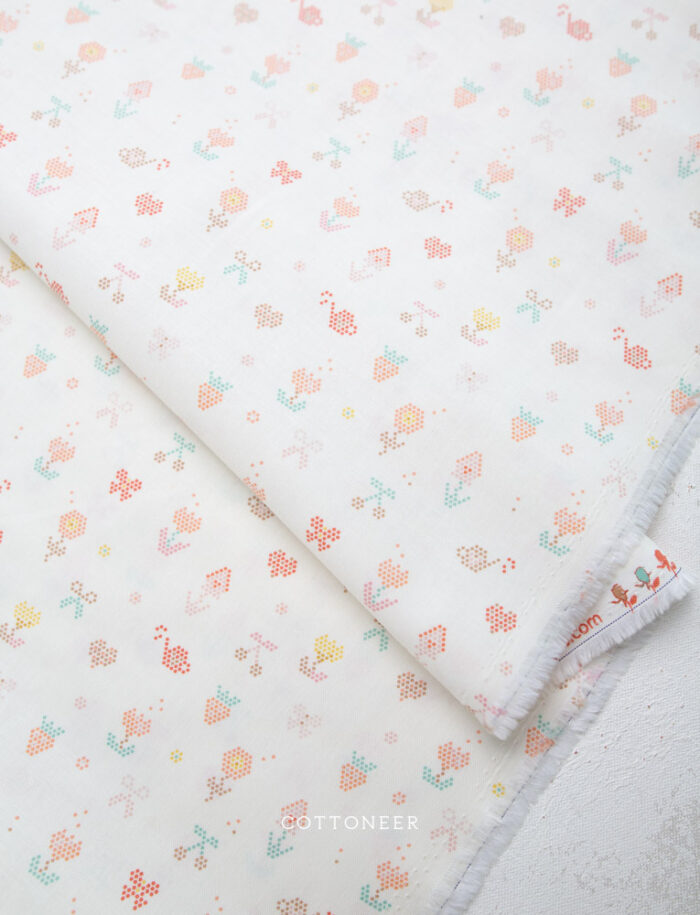 Mosaic Cream | Sunsetridge by Minki Kim - Cottoneer Fabrics