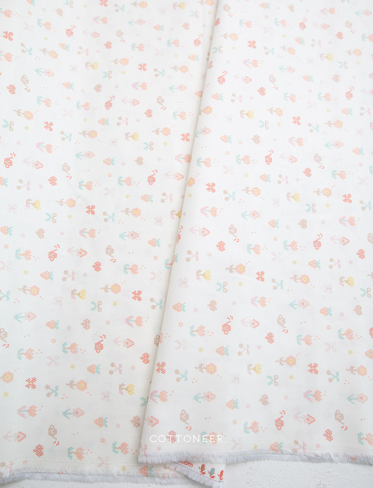 Mosaic Cream | Sunsetridge by Minki Kim - Cottoneer Fabrics