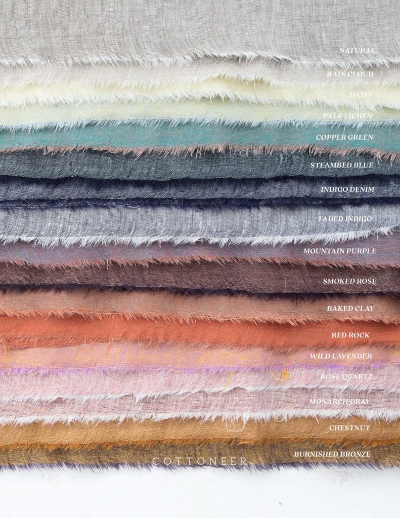 Linen Fabric for Clothing & Home Decor at Cottoneer Fabrics